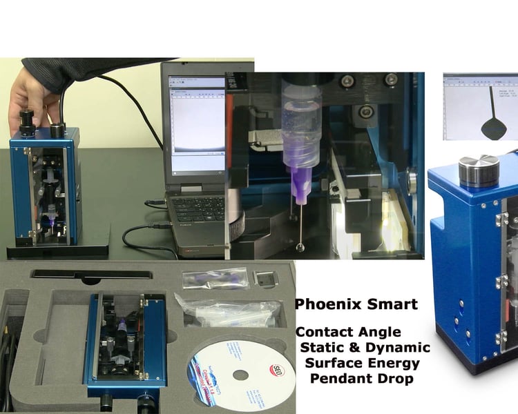 Portable Analyzer for Static and Dynamic Contact Angle